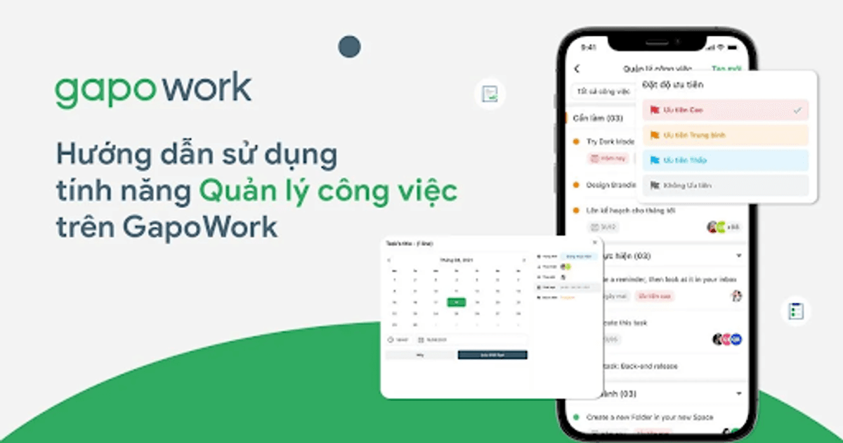 Tìm hiểu về tính năng quản lý công việc trên GapoWork | GapoWork